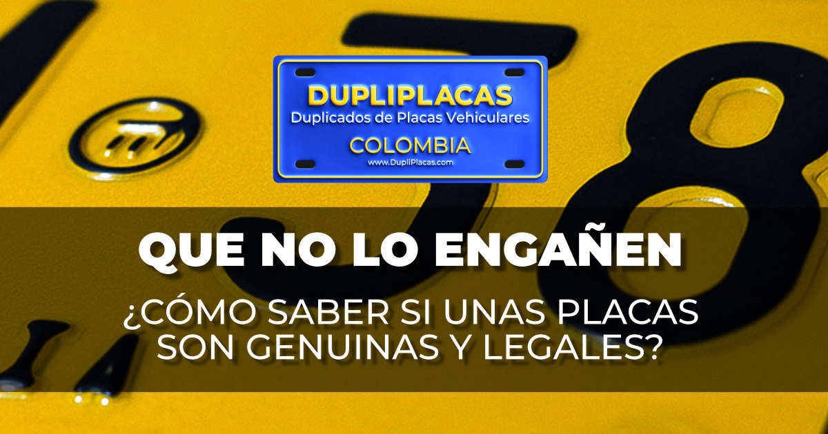 Cómo Comprobar la Legalidad de las Placas Vehiculares en Colombia